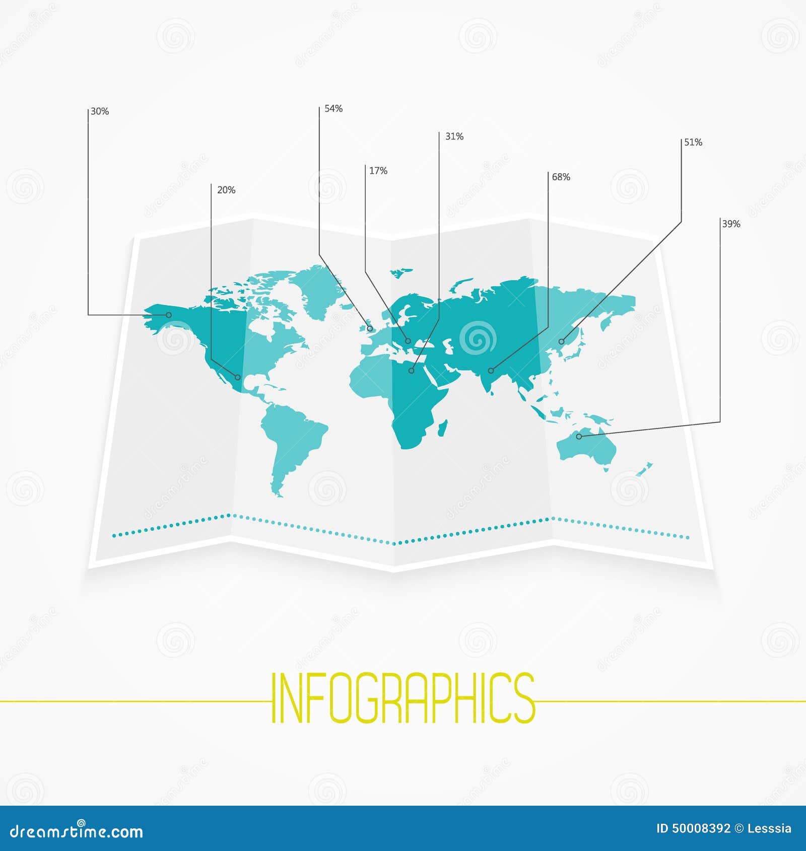 World map infographics. stock vector. Illustration of data - 50008392