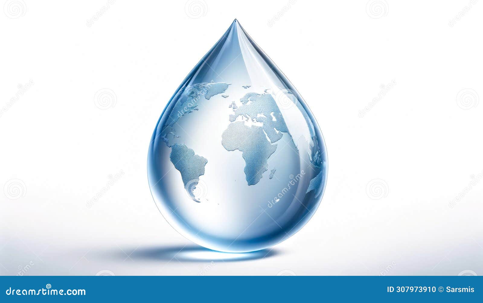 World Map Inside Water Drop. World Water Day, Earth Day,World Day To ...