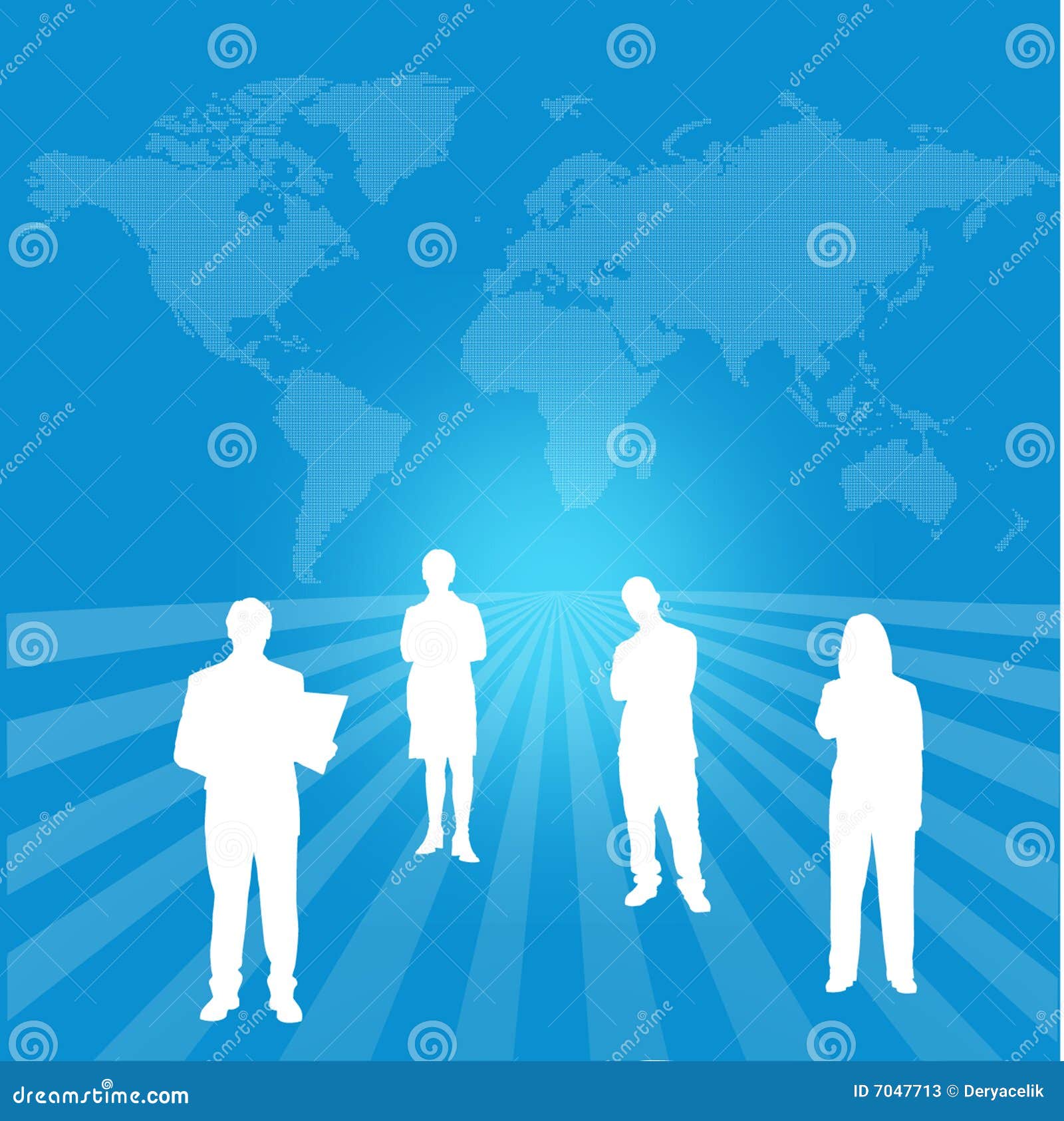 World Map with Interactive Organization Stock Vector - Illustration of ...