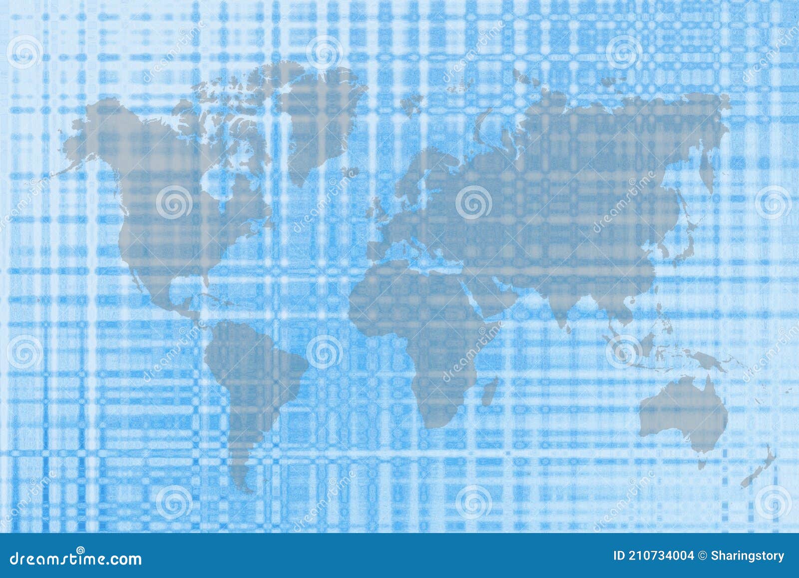 World Map Isolated on Blue Background Stock Photo - Image of globe ...
