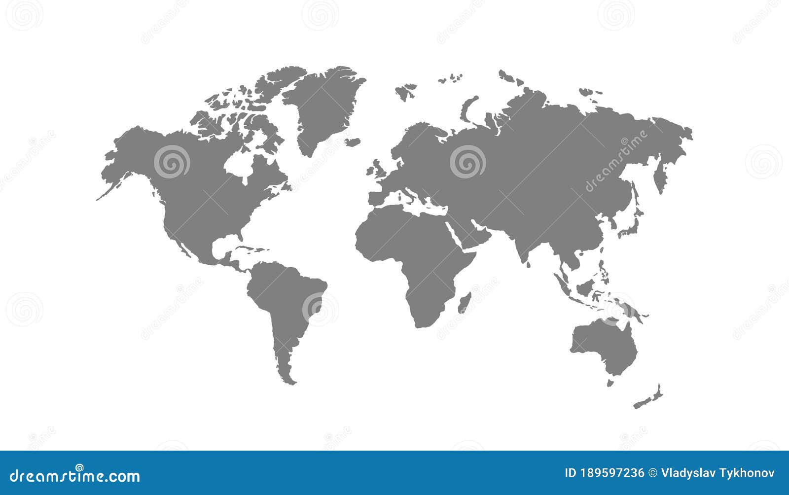 World Map Isolated Symbol. Stock Vector Illustration EPS 10 Stock ...