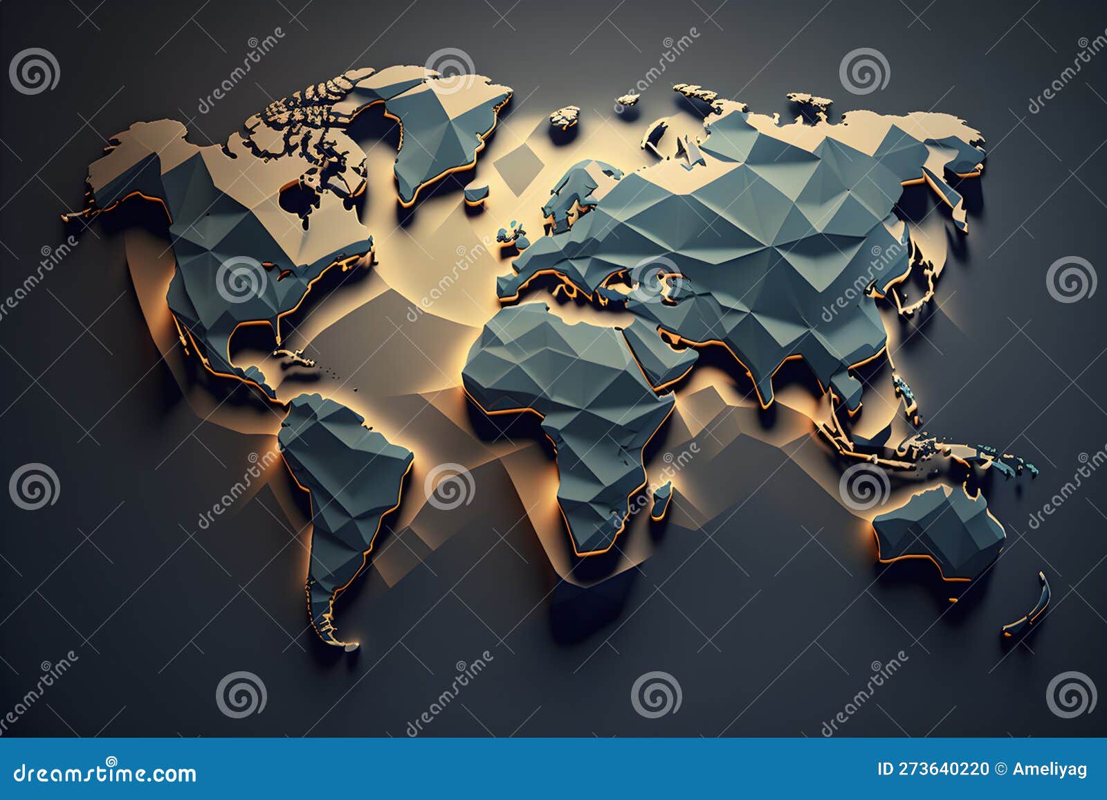 World Map Layout, Image of Countries, Land and Water on the Globe ...