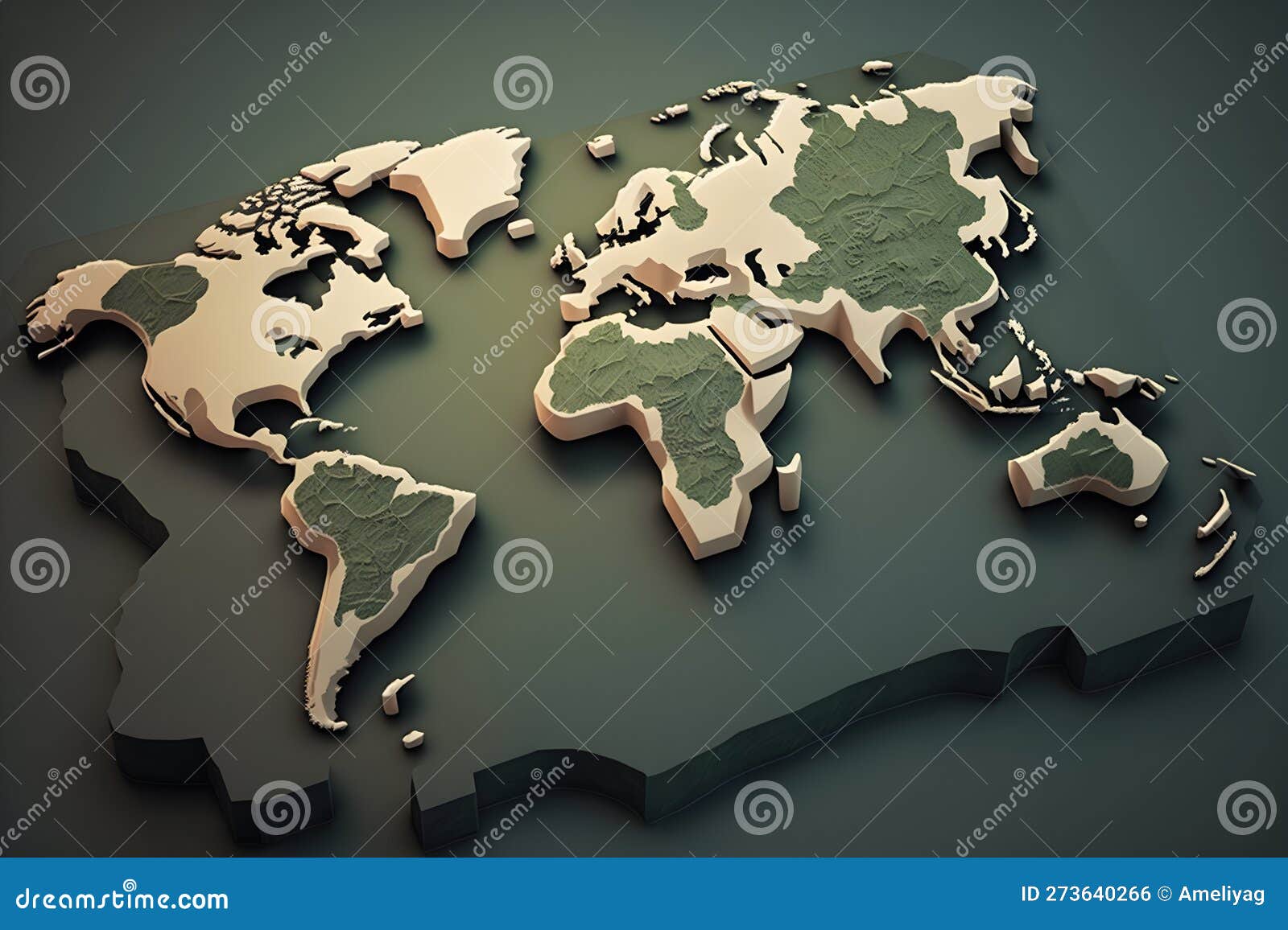 World Map Layout, Image of Countries, Land and Water on the Globe ...