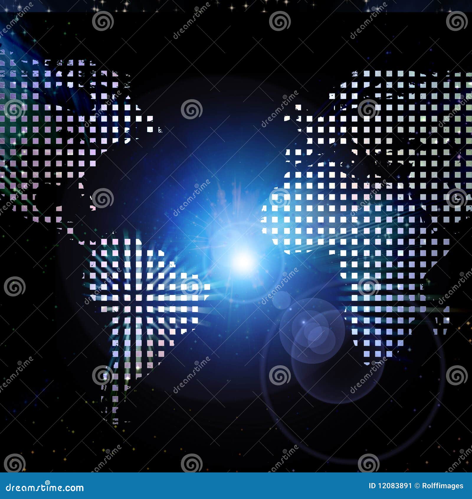 Light Map Of World - United States Map
