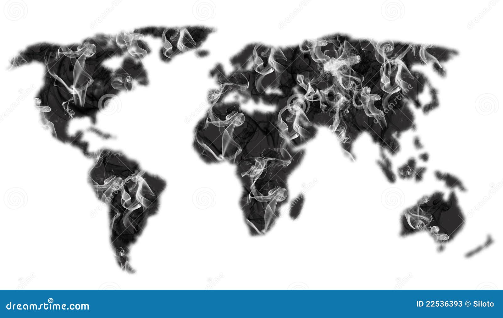 World map like smoke stock illustration. Illustration of europe - 22536393