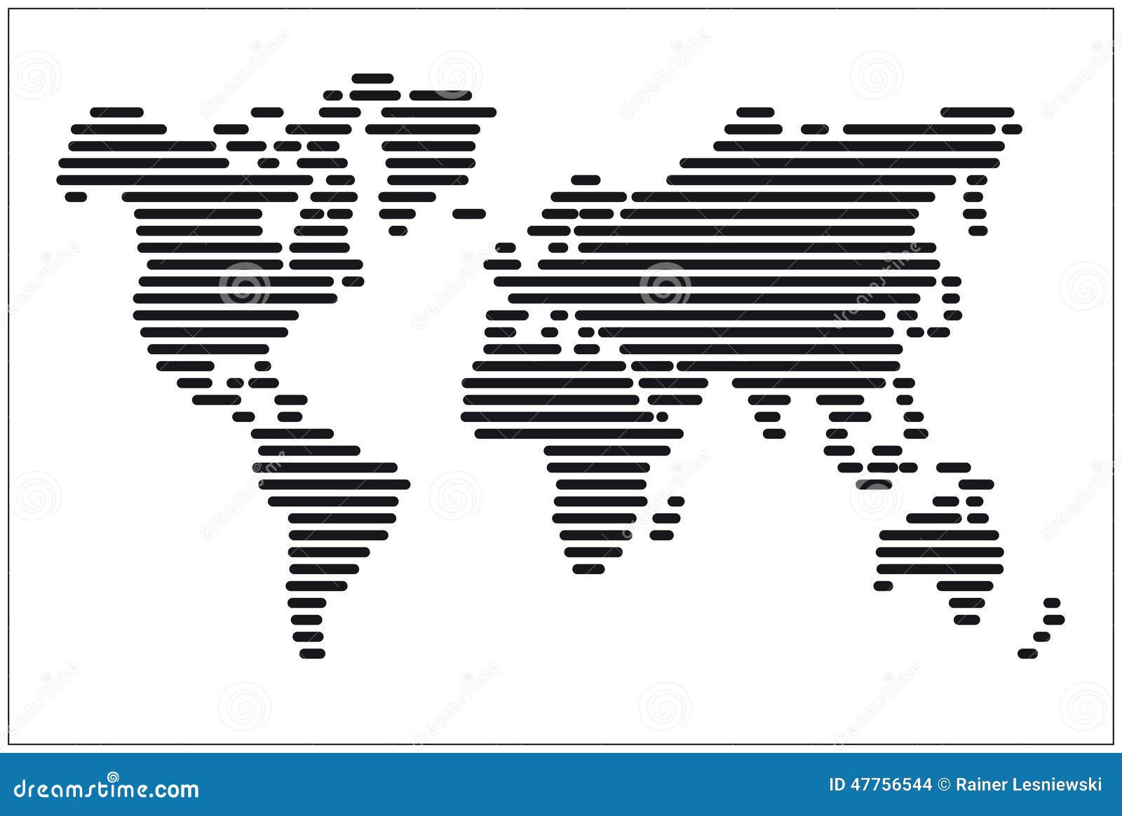 World-map stock vector. Illustration of modern, cartography - 47756544