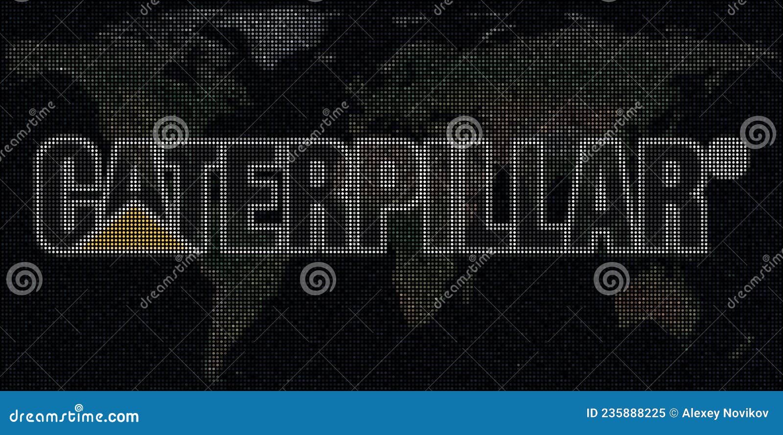 World Map and Logo of CATERPILLAR Made with Dots. Editorial ...