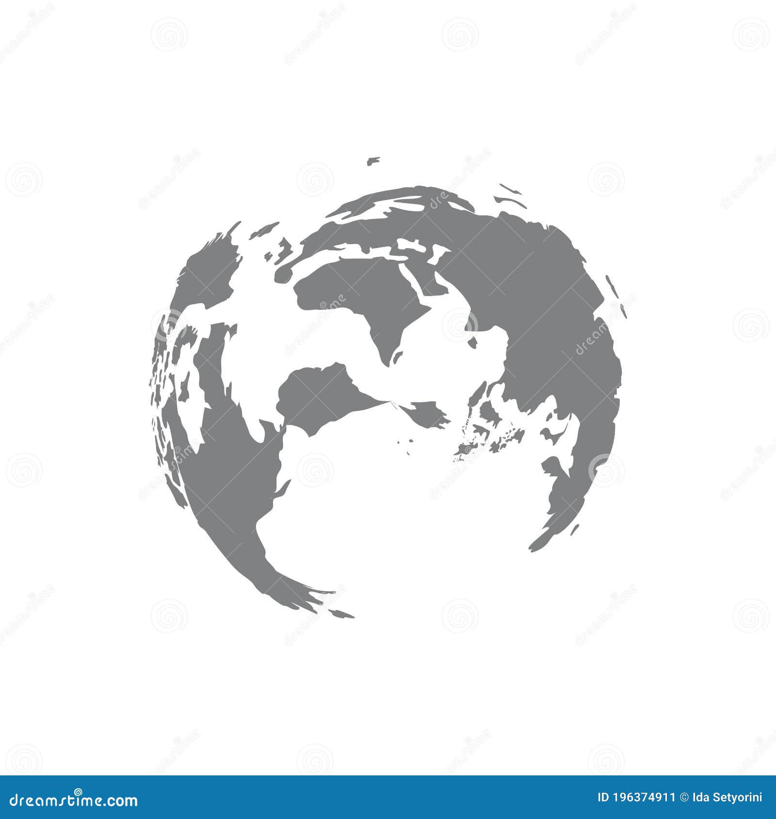 World map logo stock vector. Illustration of planet - 196374911