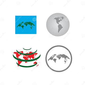 World map logo stock vector. Illustration of symbol - 196374925