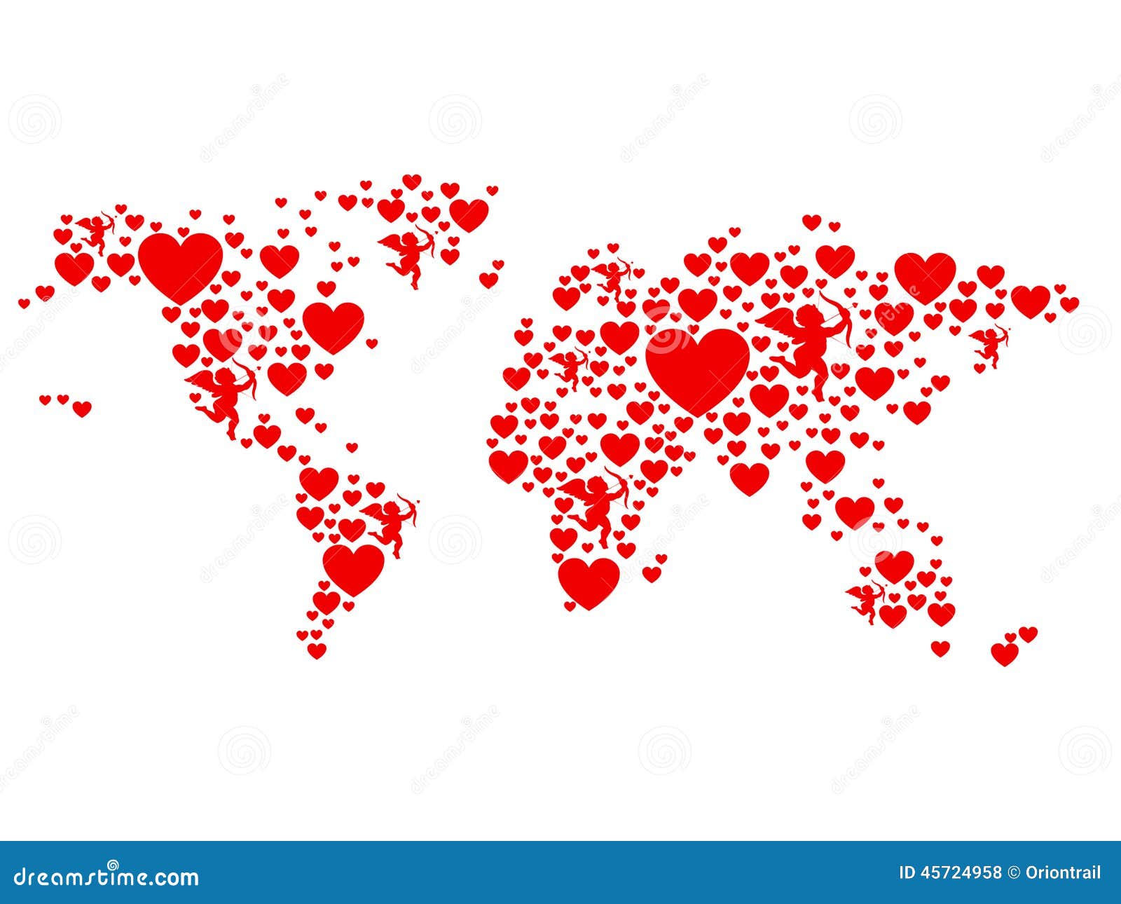 World map of love stock illustration. Illustration of australia - 45724958