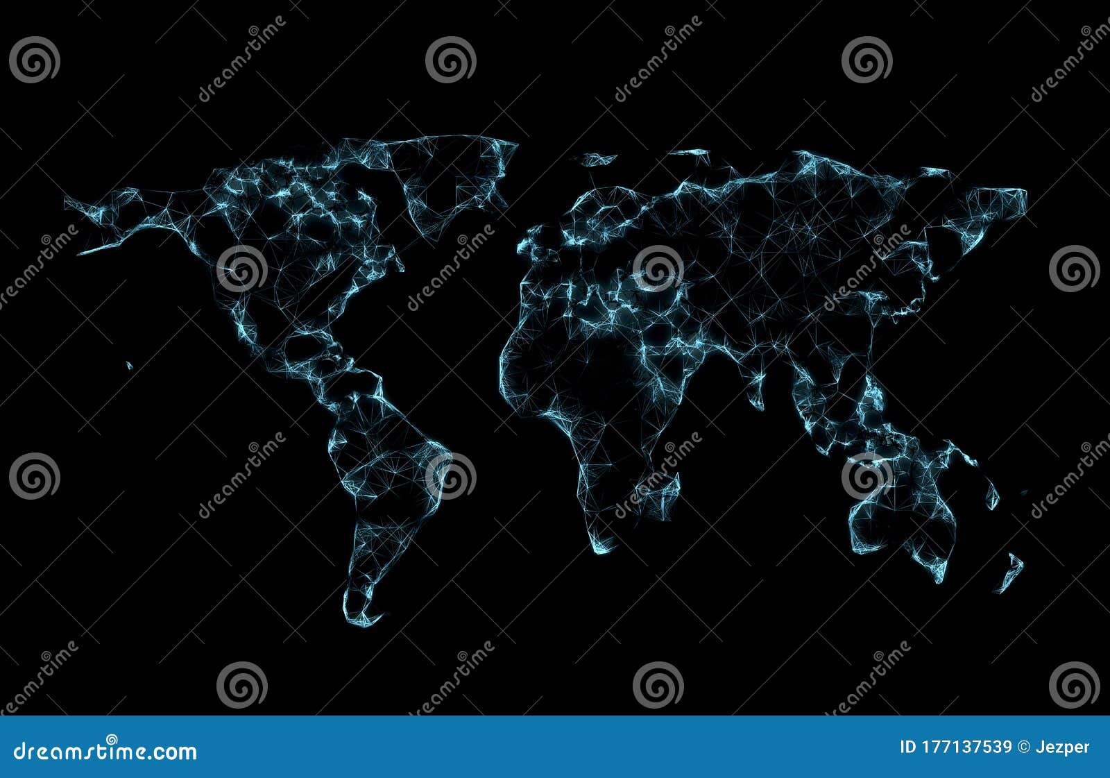 World map low poly stock illustration. Illustration of cartography ...