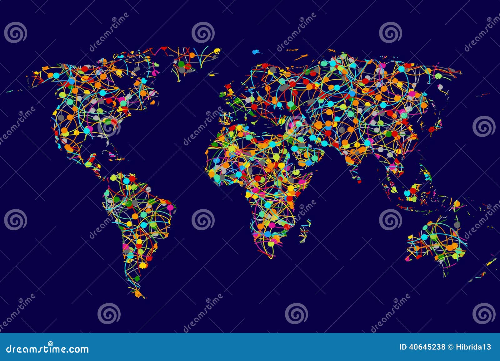 Colorful Dots Stage Background Stock Photography | CartoonDealer.com ...