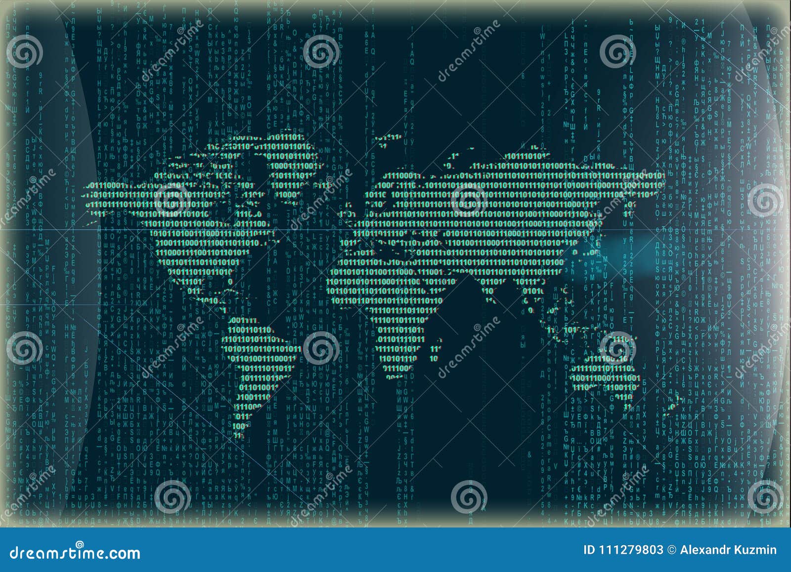 World Map Made of Binary Code. 3D Rendering. Stock Illustration ... World Map Made of Binary Code. 3D Rendering. Stock Illustration ...