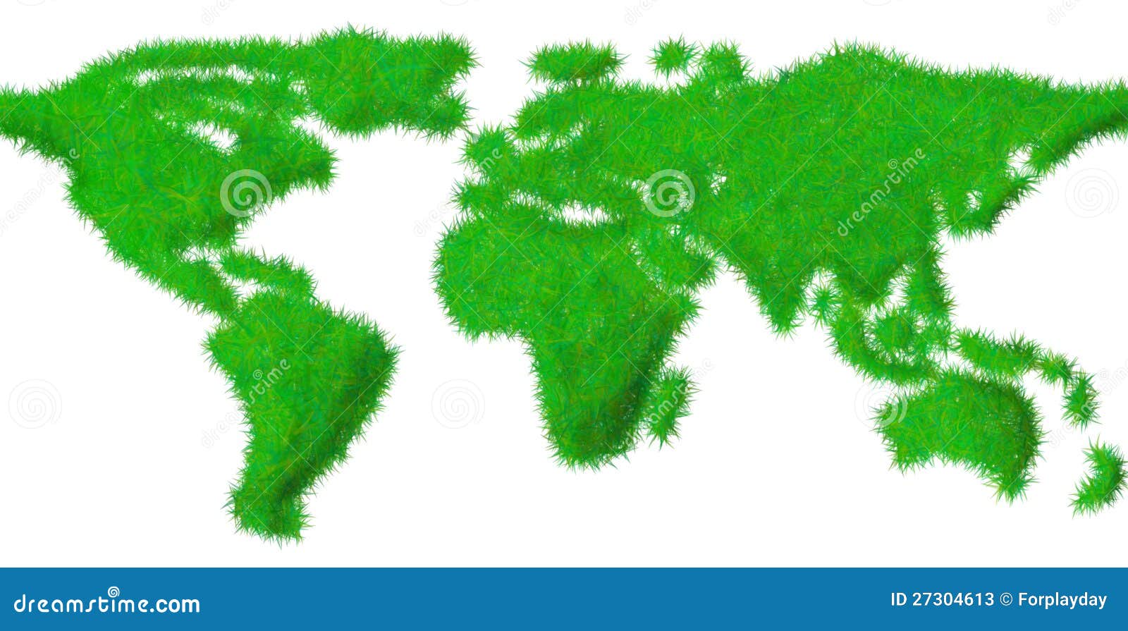 World map made ??of grass stock illustration. Illustration of world ...