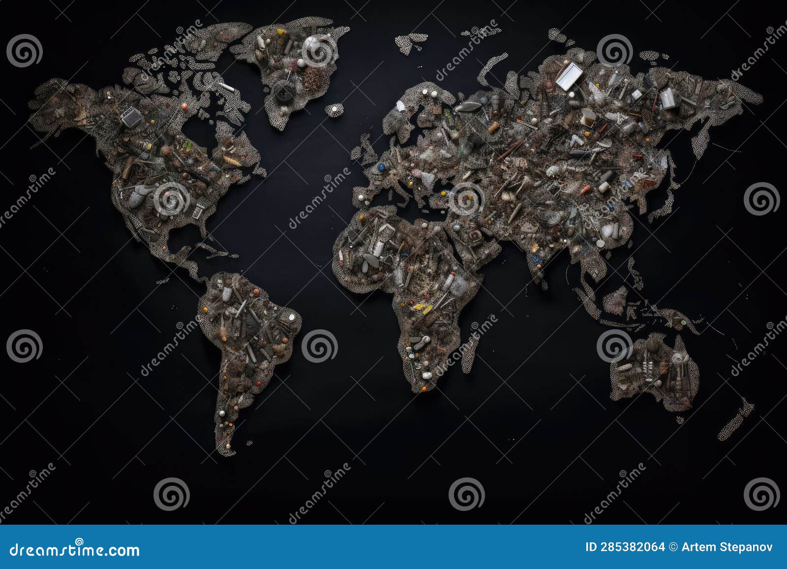 Continents Of Plastic: A Dystopian View Of Earth, Made With Generative ...