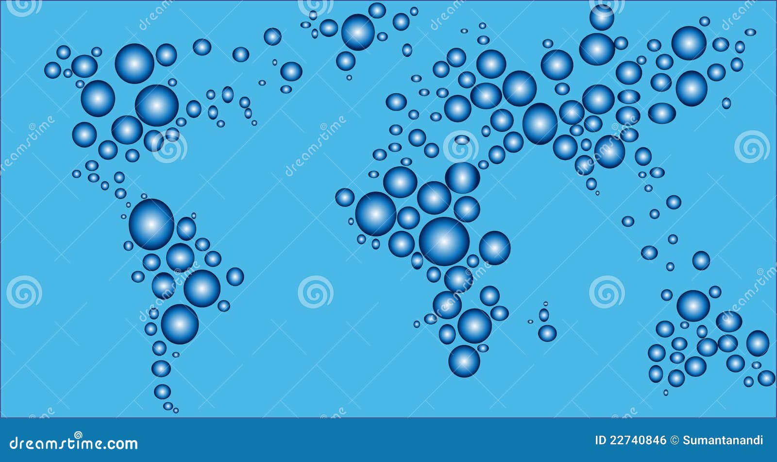 World Map Made by Water Drop. Stock Vector - Illustration of water ...