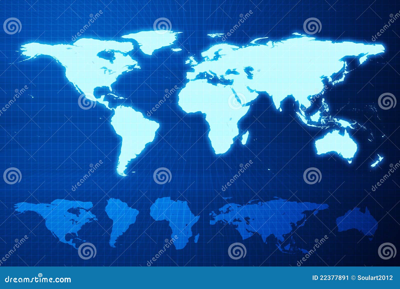 World Map And Mainland Royalty-Free Stock Photo | CartoonDealer.com ...