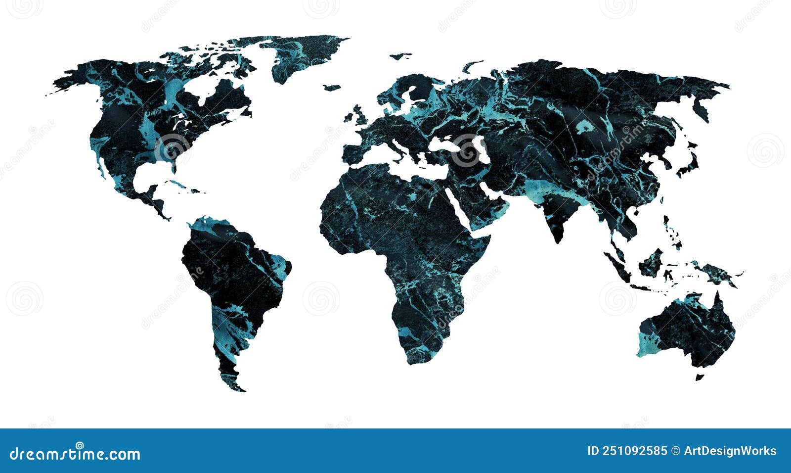 World Map Modern Abstract Design Stock Image - Illustration of africa ...