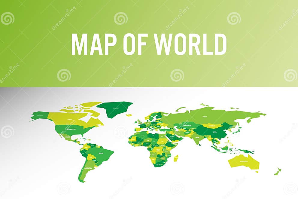 World Map in Modern Design. Vector Illustration Stock Vector ...
