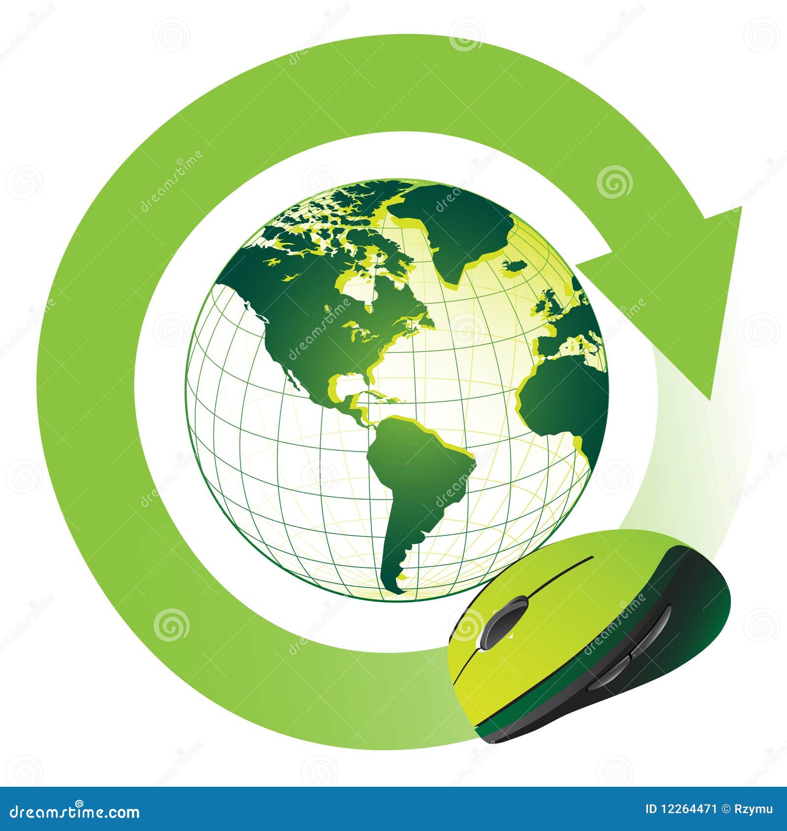 World map and mouse stock vector. Illustration of pattern - 12264471