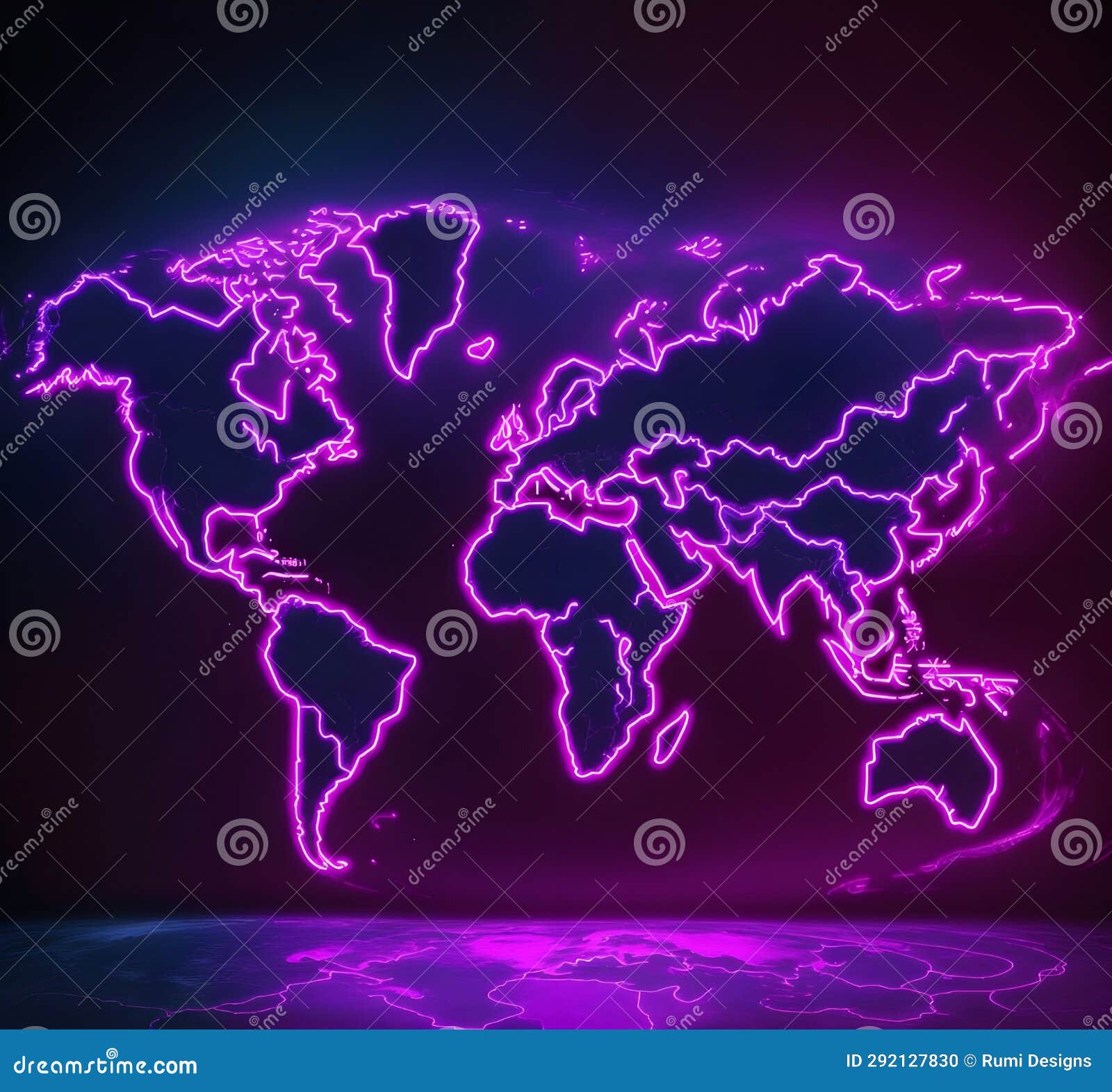 World map neon lights stock photo. Image of organ, circle - 292127830