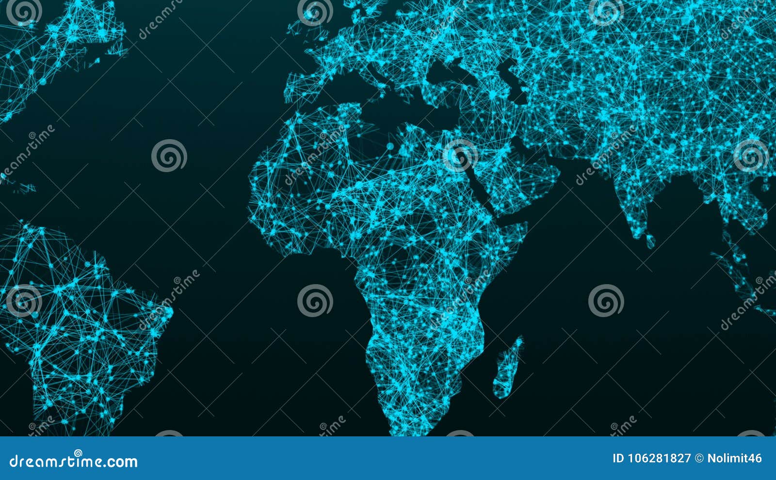 World Map Network. Connection Dots Background Stock Video - Video of ...
