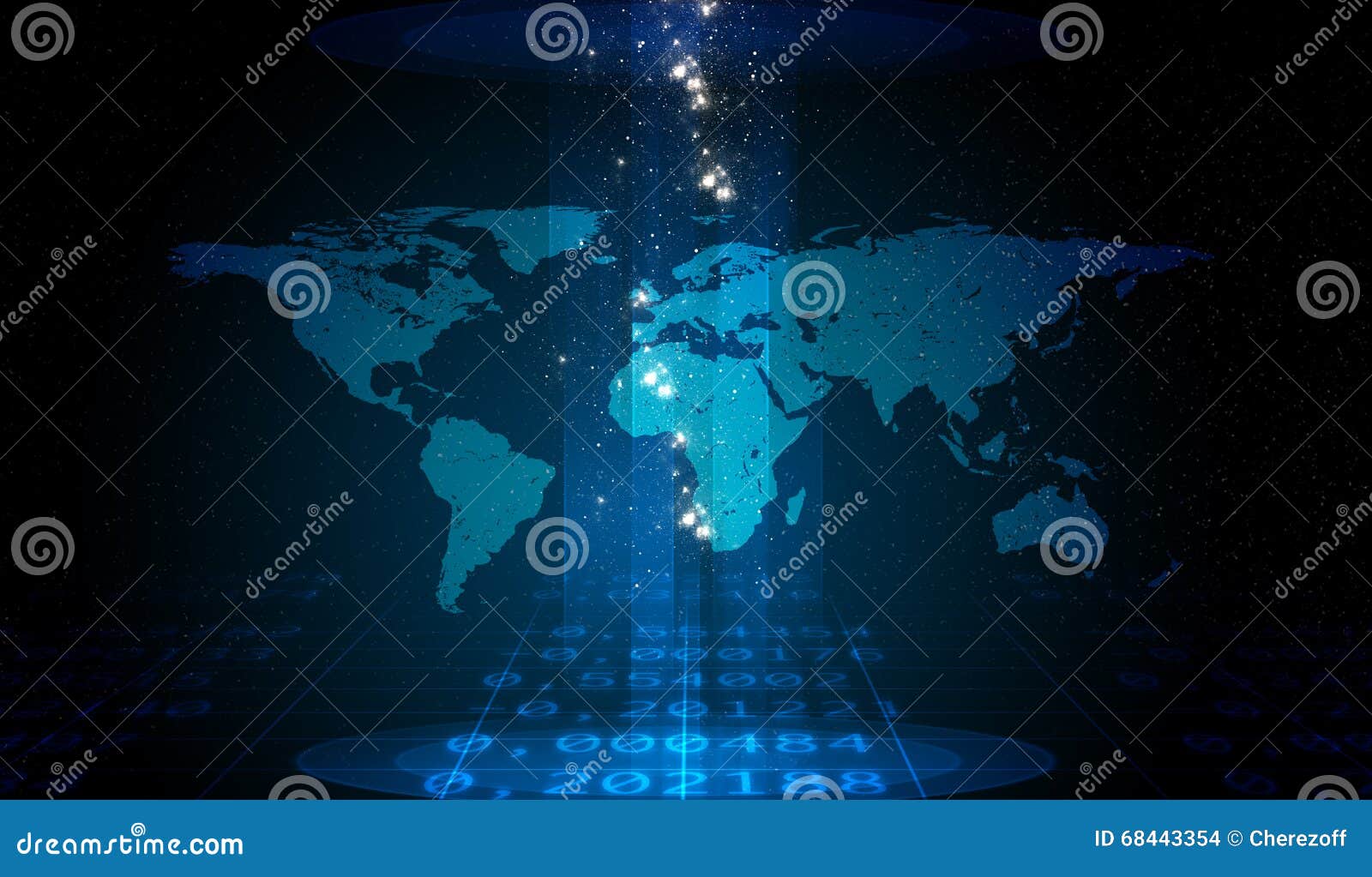 World map with numbers stock illustration. Illustration of underwater ...