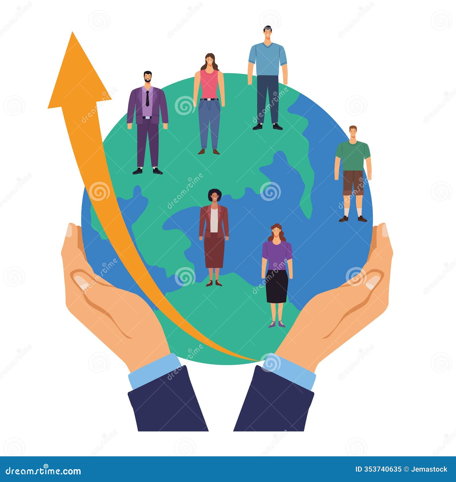 World map overpopulation stock illustration. Illustration of human ...