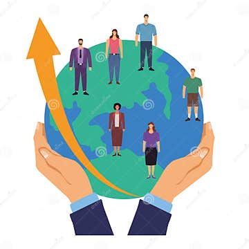 World map overpopulation stock illustration. Illustration of human ...