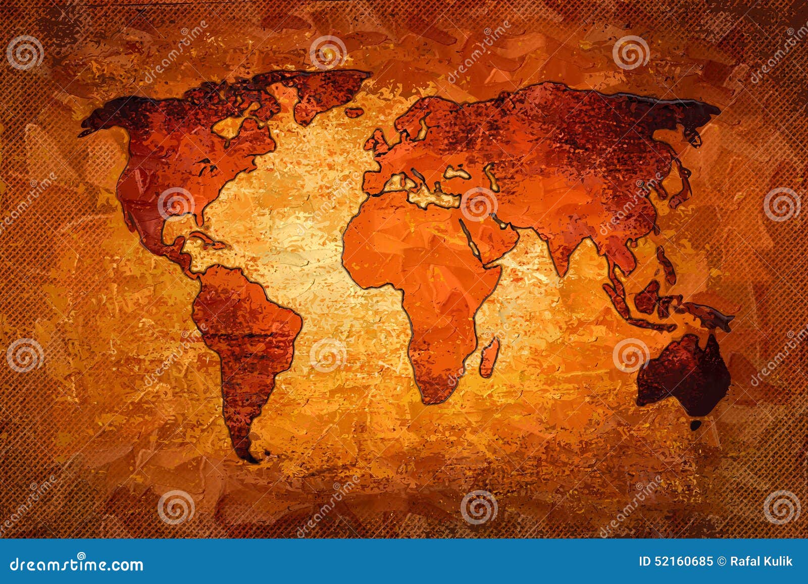 World map paint design art stock illustration. Illustration of ...
