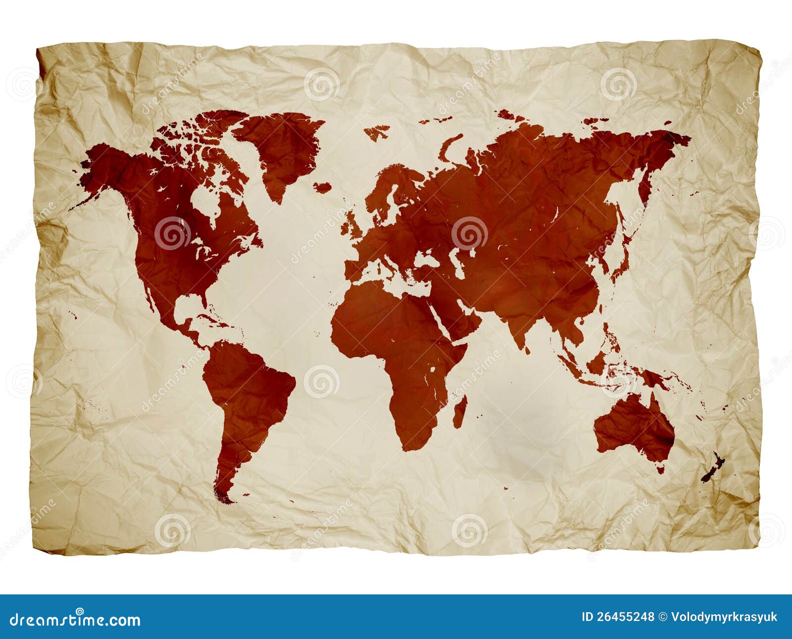 World map on paper stock photo. Image of distance, east - 26455248