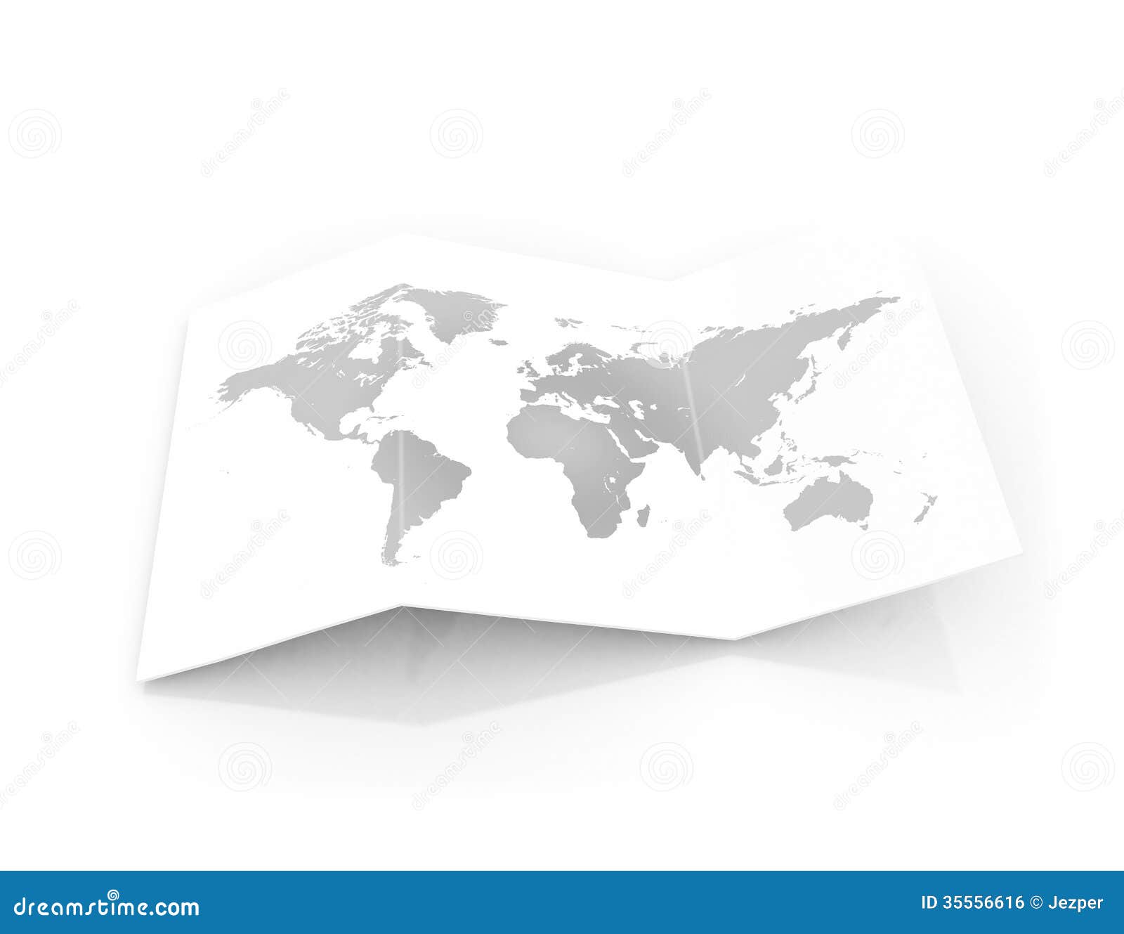 World map on paper stock illustration. Illustration of global - 35556616