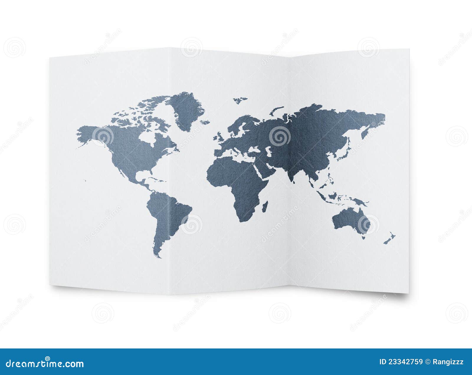 World Map At Paper Sheet Royalty-Free Stock Photography | CartoonDealer ...