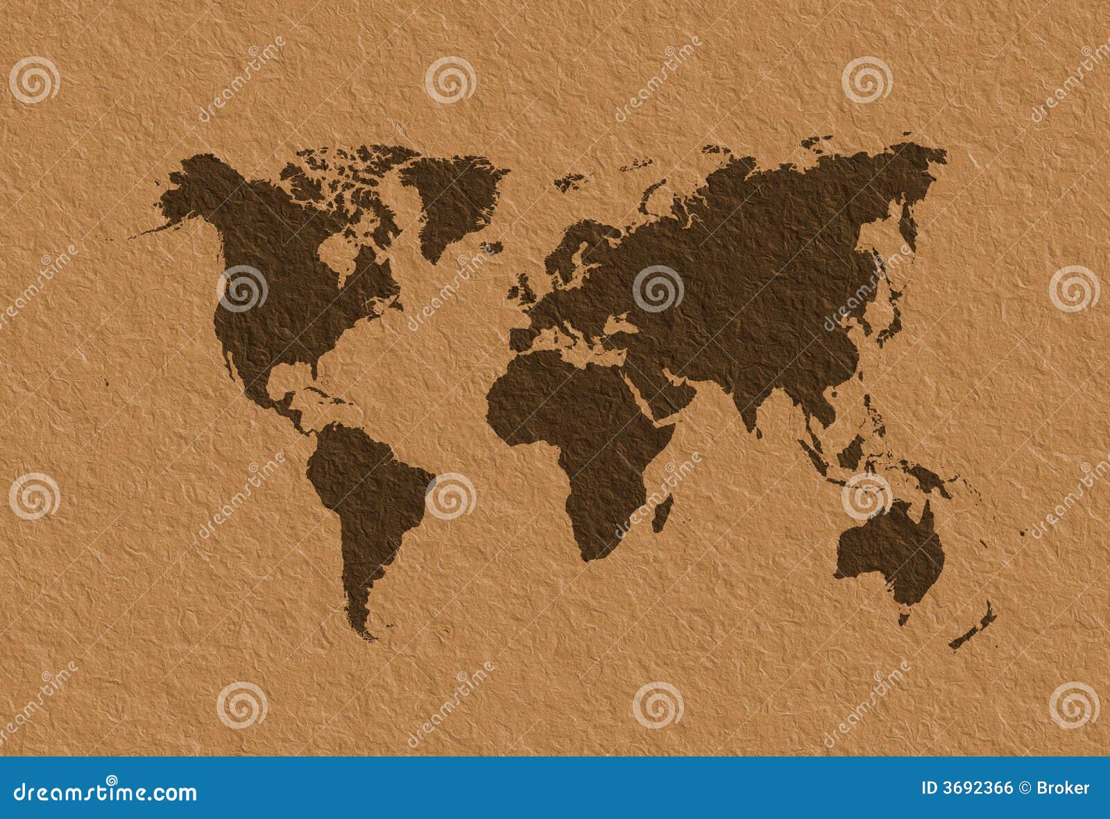 Parchment World Map Royalty-Free Stock Photo | CartoonDealer.com #4493493