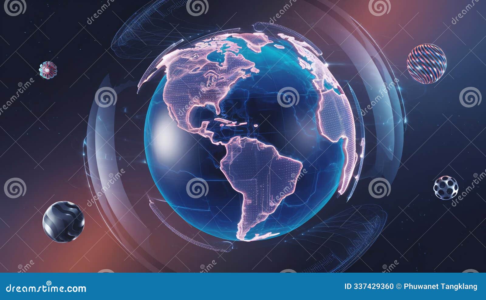 World Map Pattern Colorful Decorative Illustration Stock Illustration ...