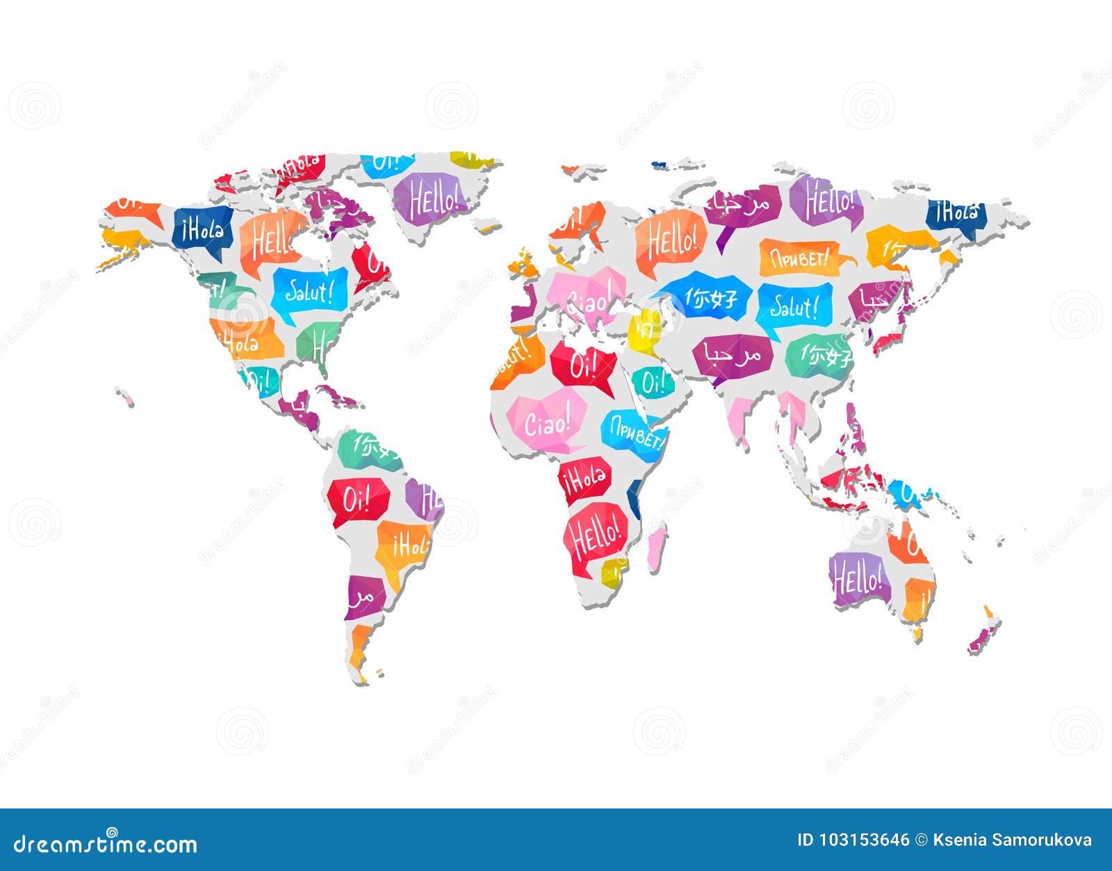 World Map with Pattern of Speaking Bubbles with Word Hello Stock Vector ... World Map with Pattern of Speaking Bubbles with Word Hello Stock Vector ...
