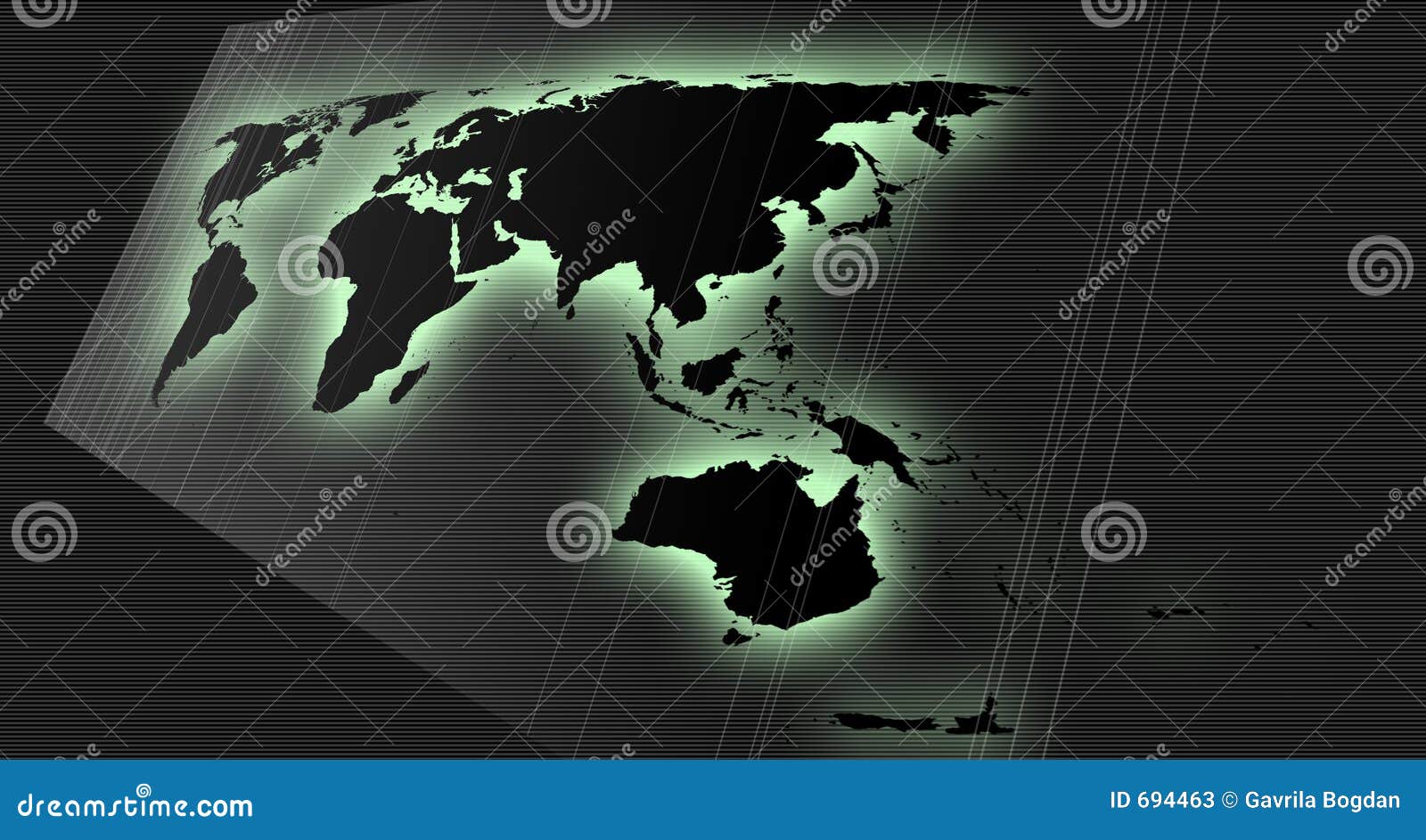 World map in perspective stock illustration. Illustration of advanced ...