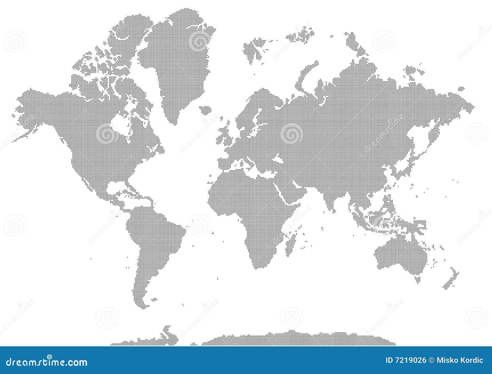 Pixelated World Map Cartoon Vector | CartoonDealer.com #5410427