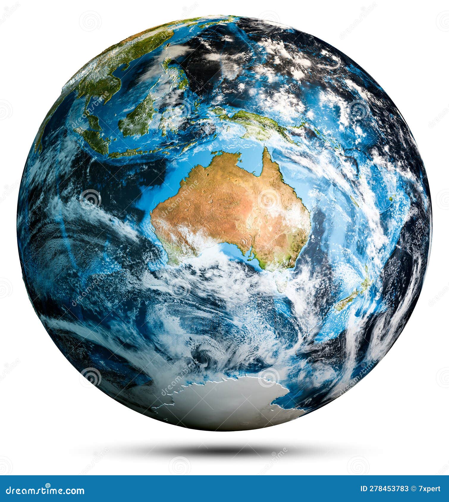 World map planet Earth stock illustration. Illustration of south ...