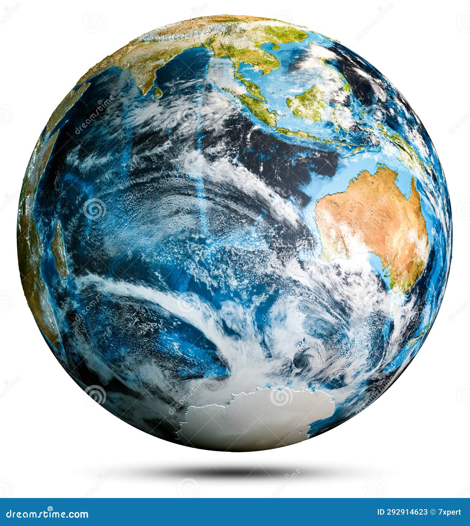 World map planet Earth stock illustration. Illustration of north ...