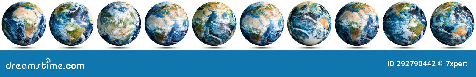World map planet Earth set stock illustration. Illustration of ...