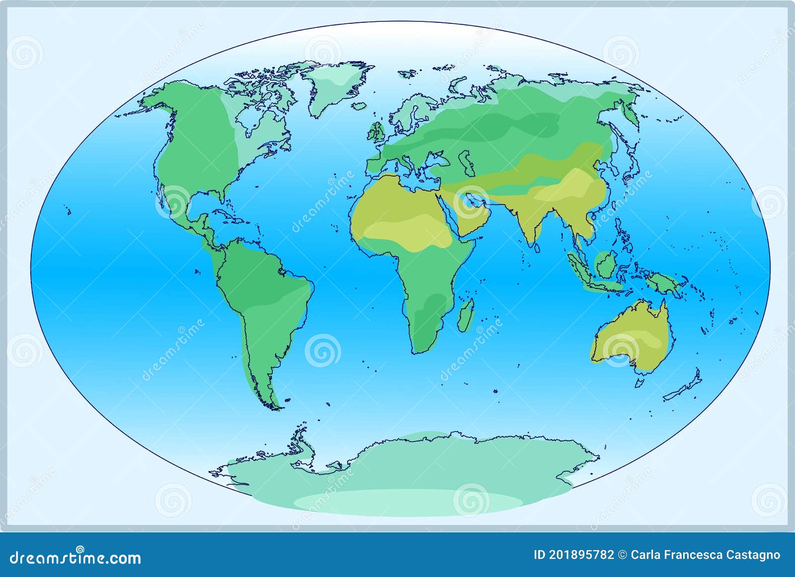World Map Planisphere Vector | CartoonDealer.com #201895782