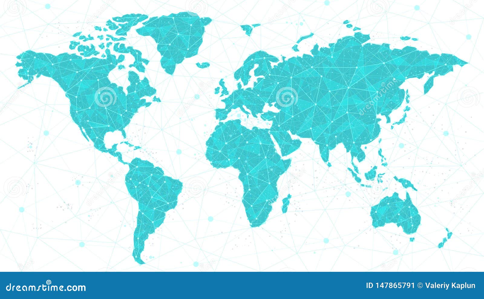 World Map Plexus - Global Technology and Business Connection Stock ...