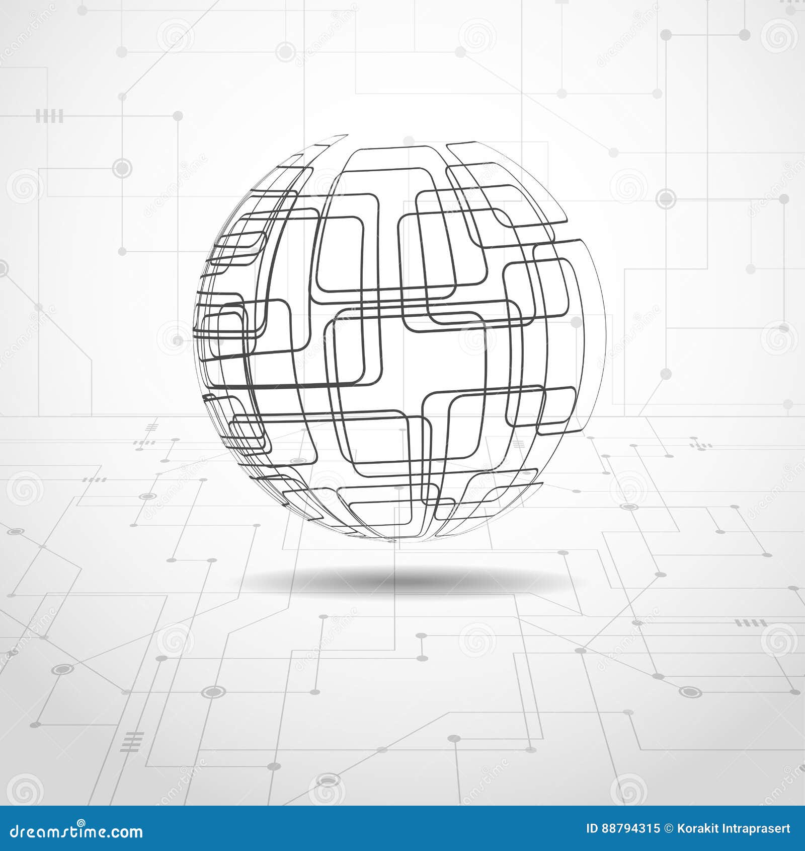 World Map Point, Line, Composition the Global Stock Vector ...
