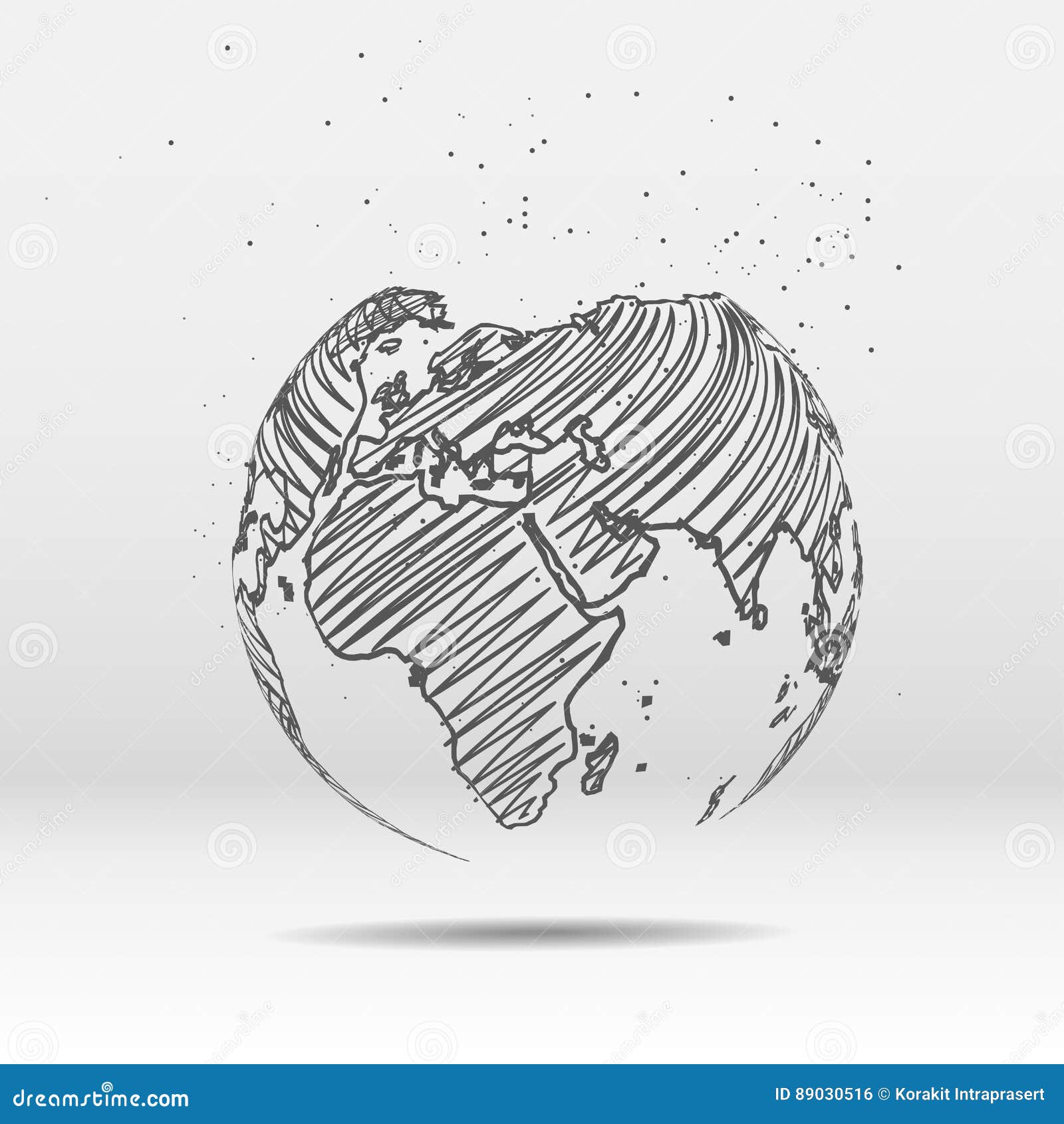 World Map Point, Line, Composition the Global Stock Vector ...