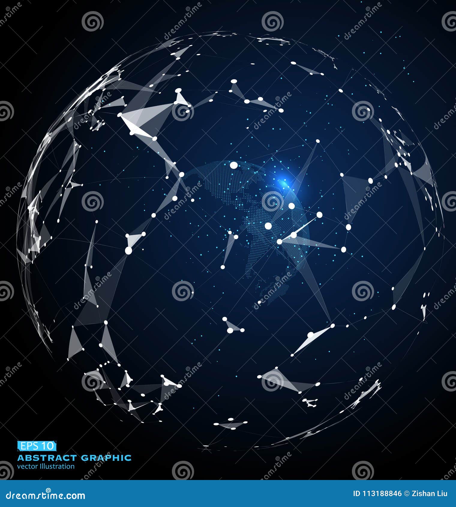 World Map Point, Line, Composition, Representing the Global, Global ...