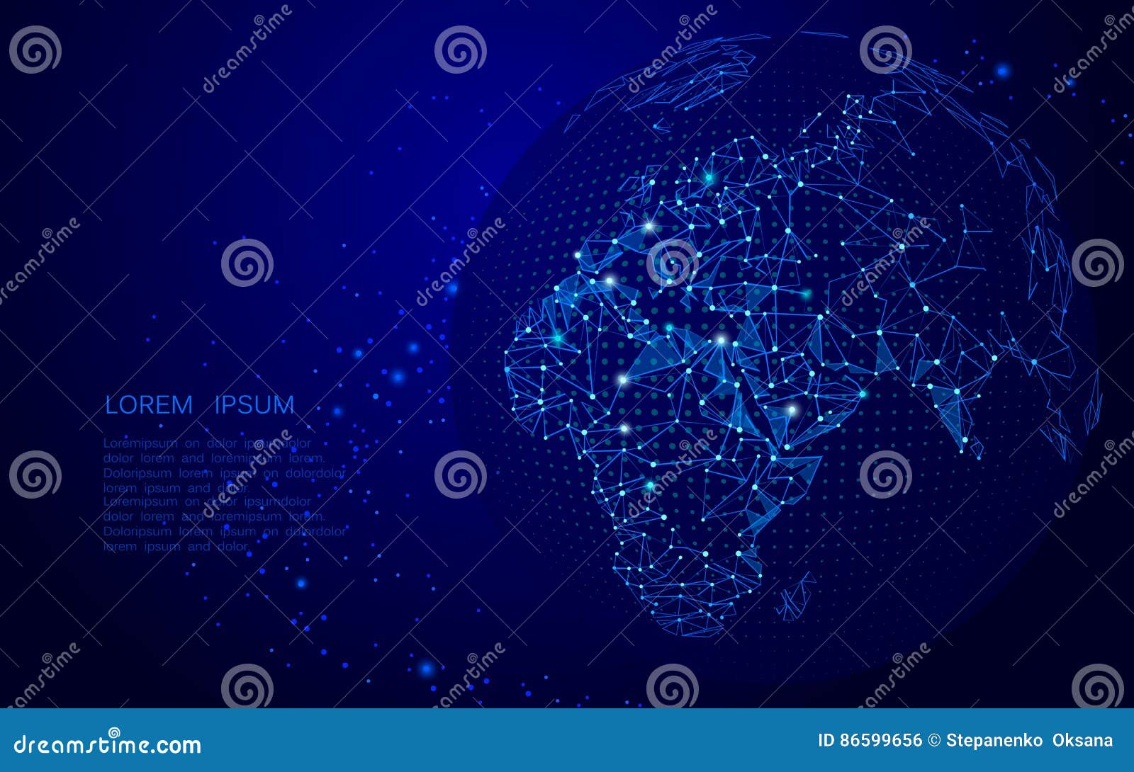 World map point, line stock illustration. Illustration of background ...