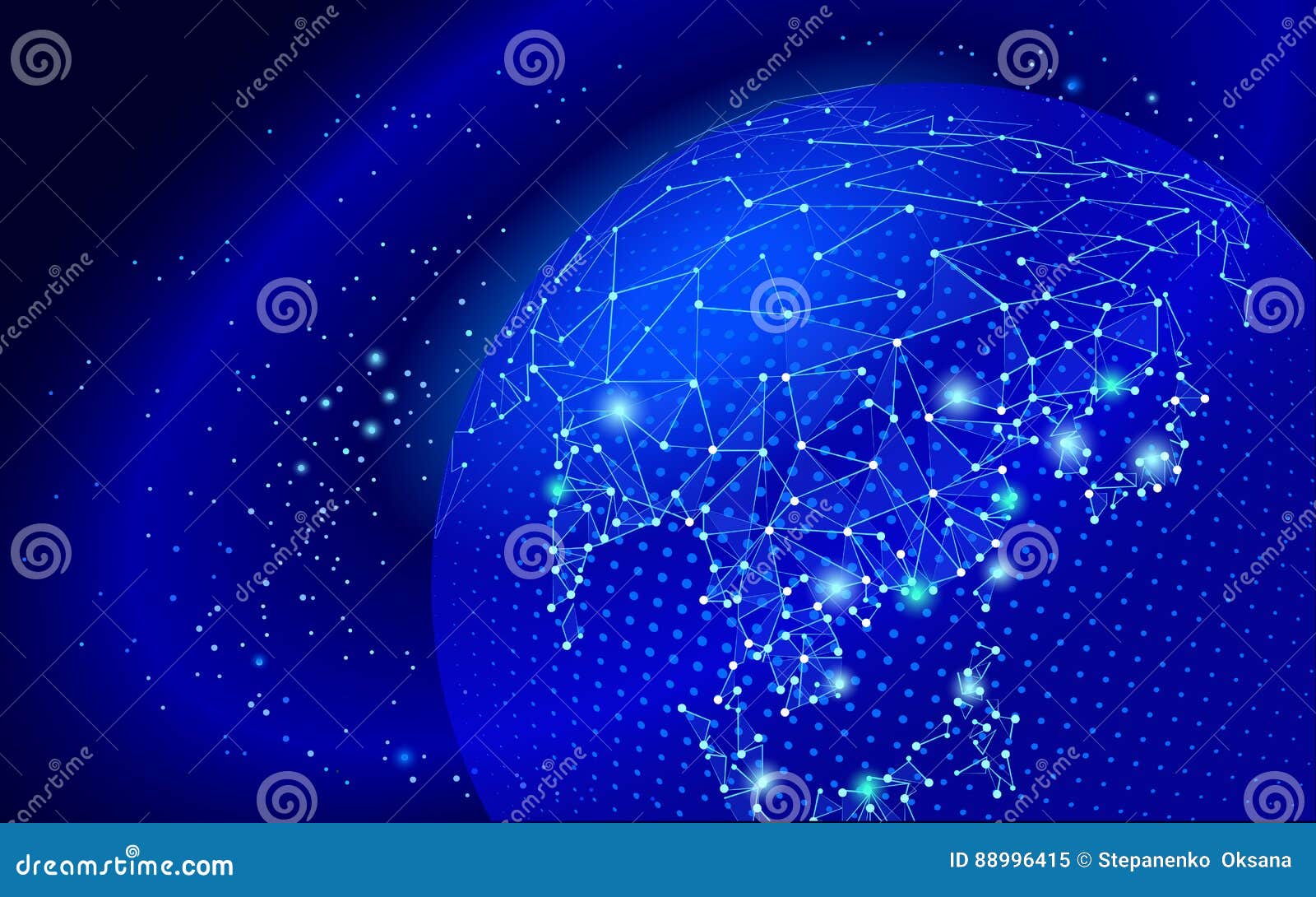 World Map Point, Line, Composition, Representing the Global, Global ...