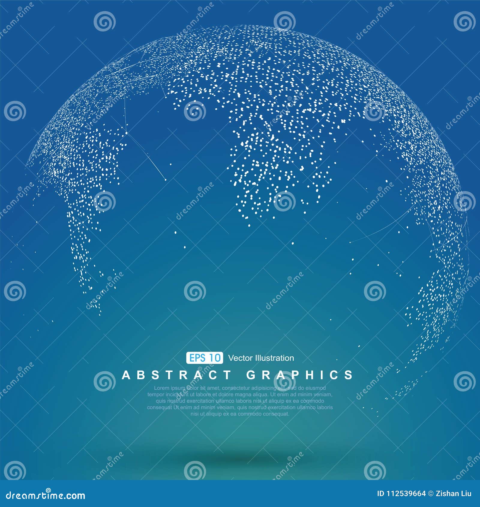 World Map Point, Line, Composition, Representing the Global. Stock ...