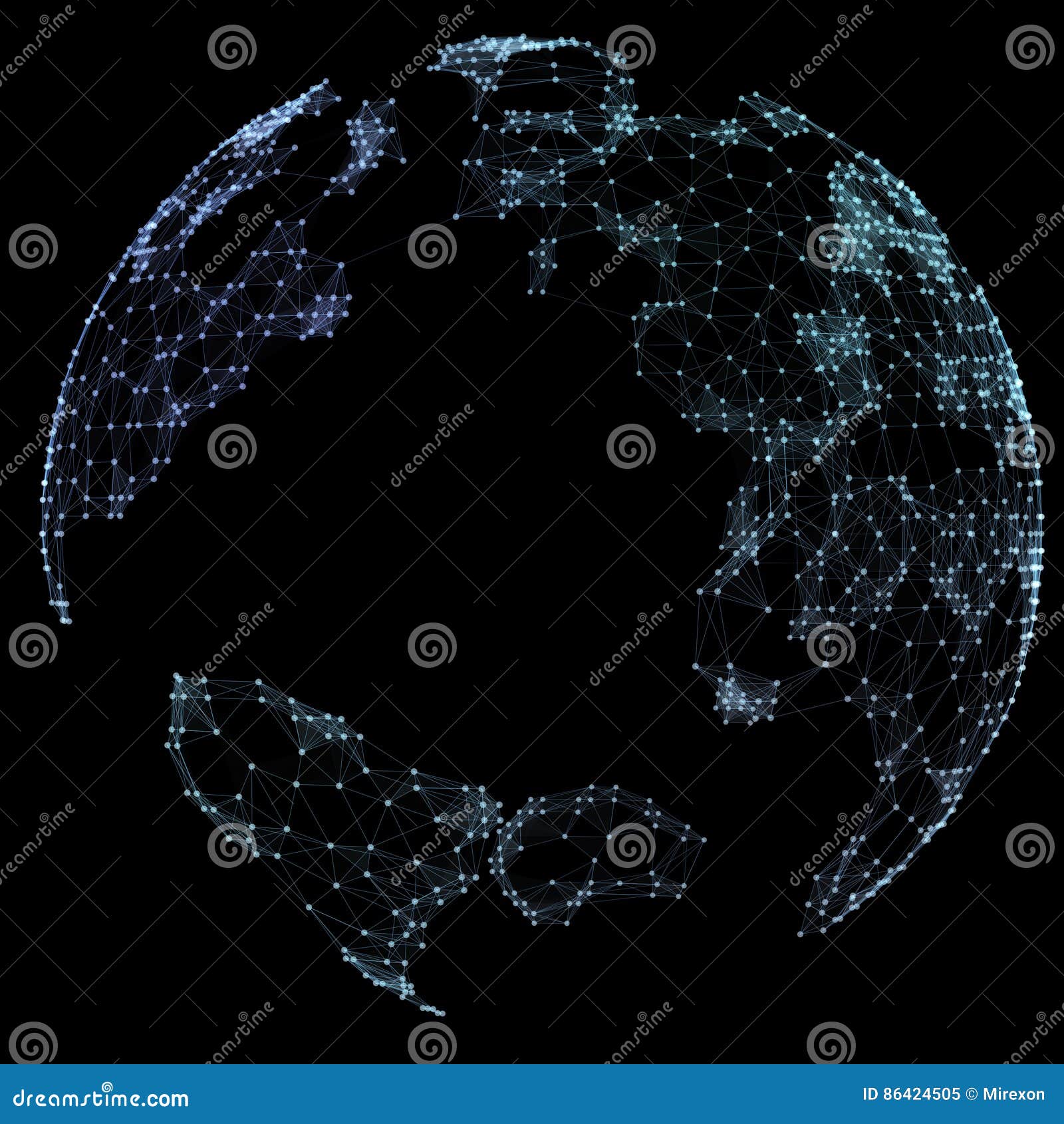 World Map Point, Line, Composition, Representing the Global, Network ...